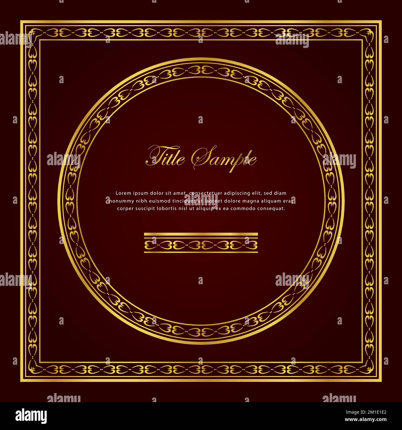 Luxury golden square and round frame set Stock Vector Image & Art - Alamy