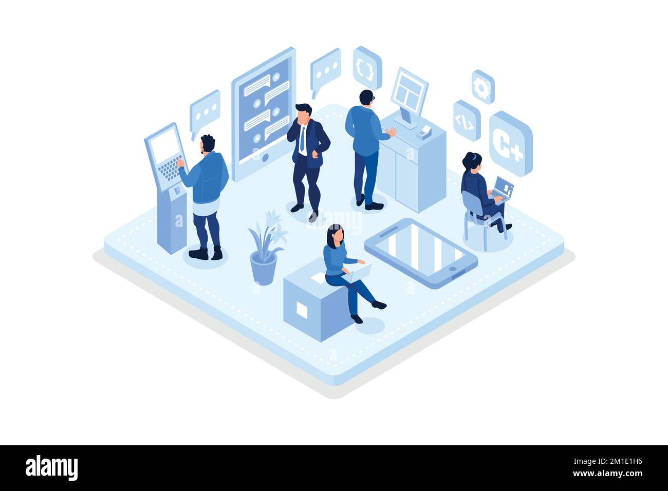 Coder team Stock Vector Images - Alamy