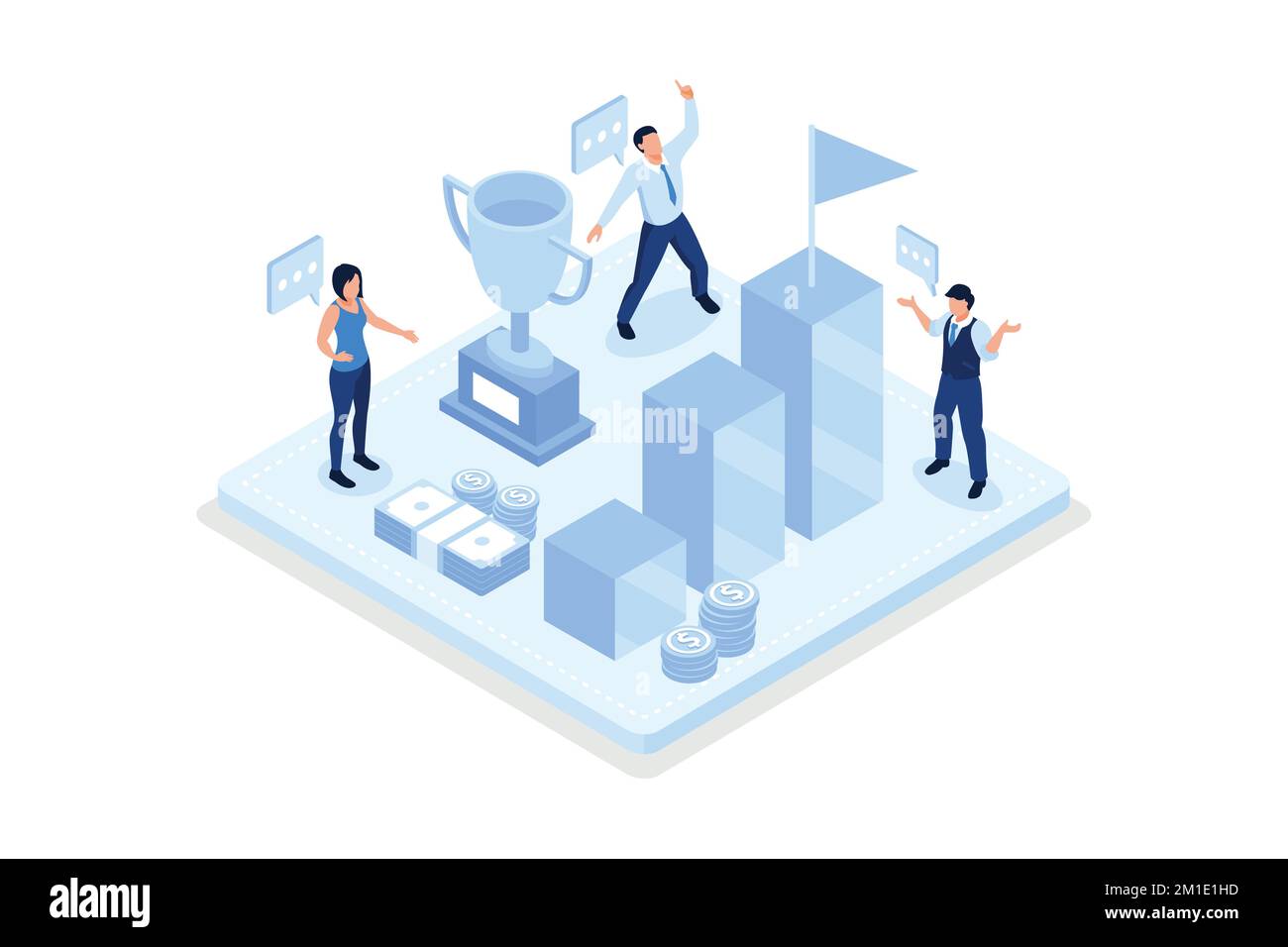 Success concept banner. Can use for web banner, infographics, hero ...