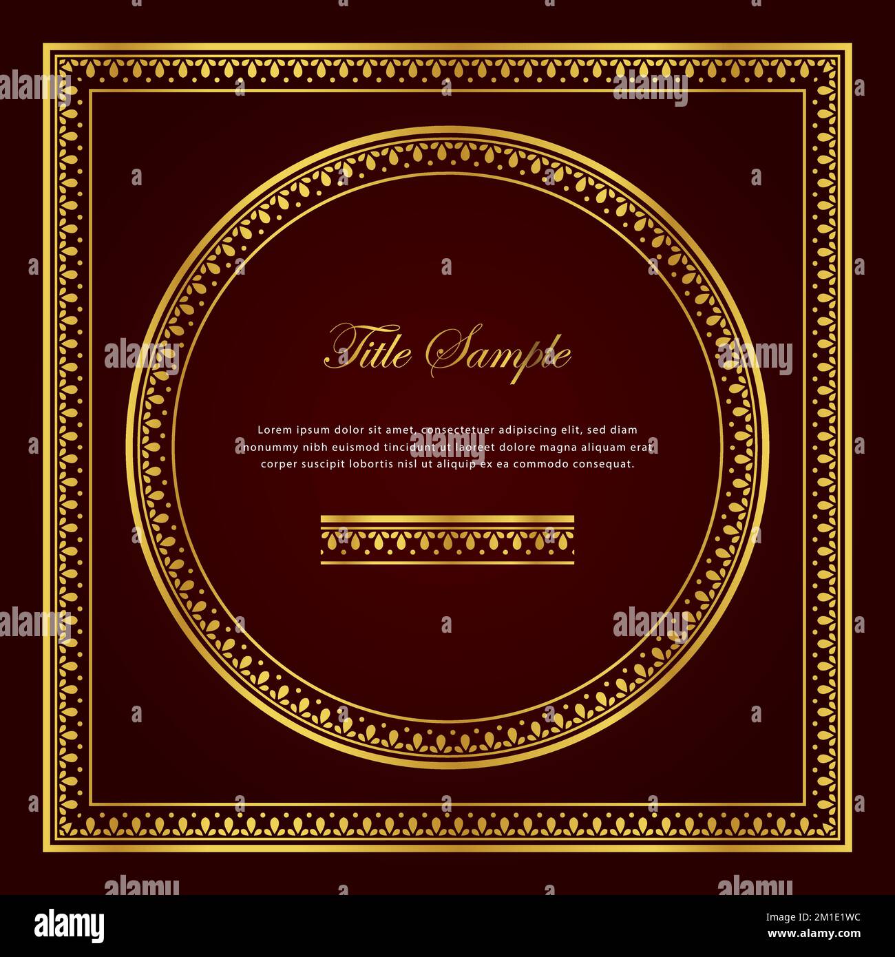 Luxury golden square and round frame set Stock Vector Image & Art - Alamy