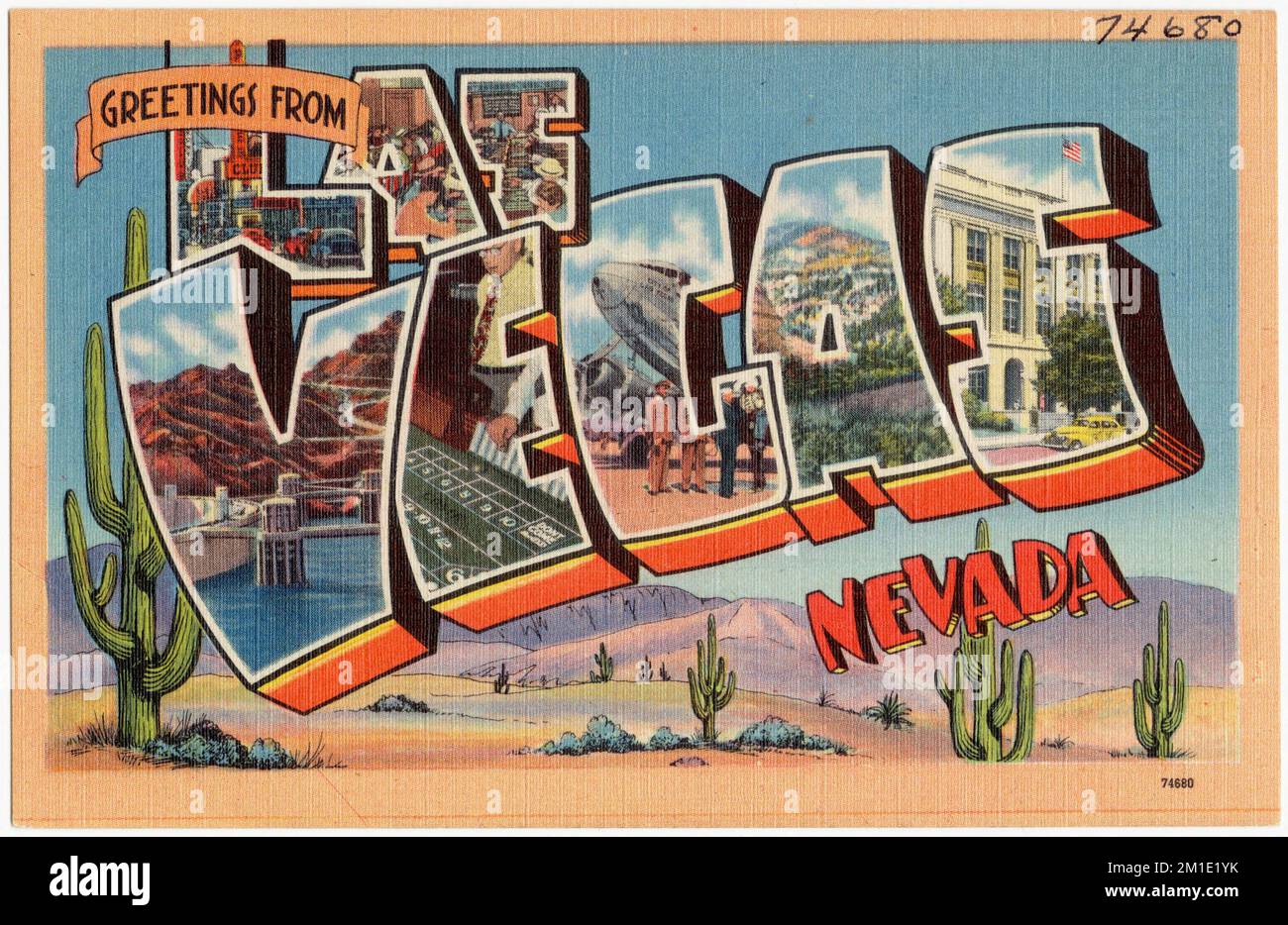 Greetings from Las Vegas, Nevada , Tichnor Brothers Collection ...