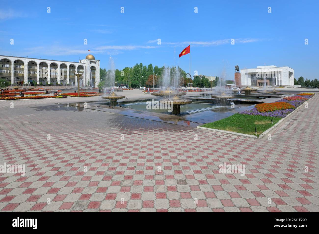 Ala-Too square, State Historical Museum formerly Lenin Museum and Manas ...
