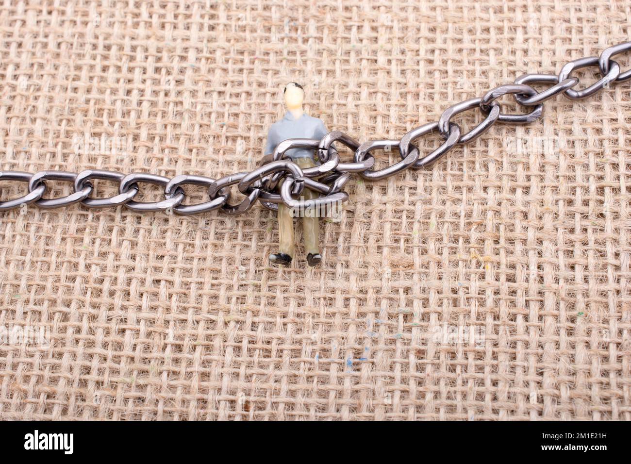 Man chain hi-res stock photography and images - Alamy