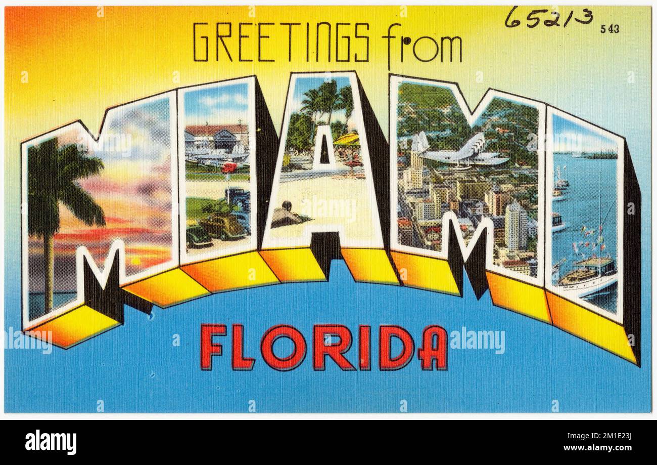 Miami Florida Postcard