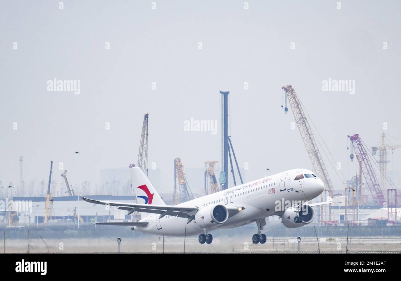 The first C919, China's first self-developed trunk jetliner was ...