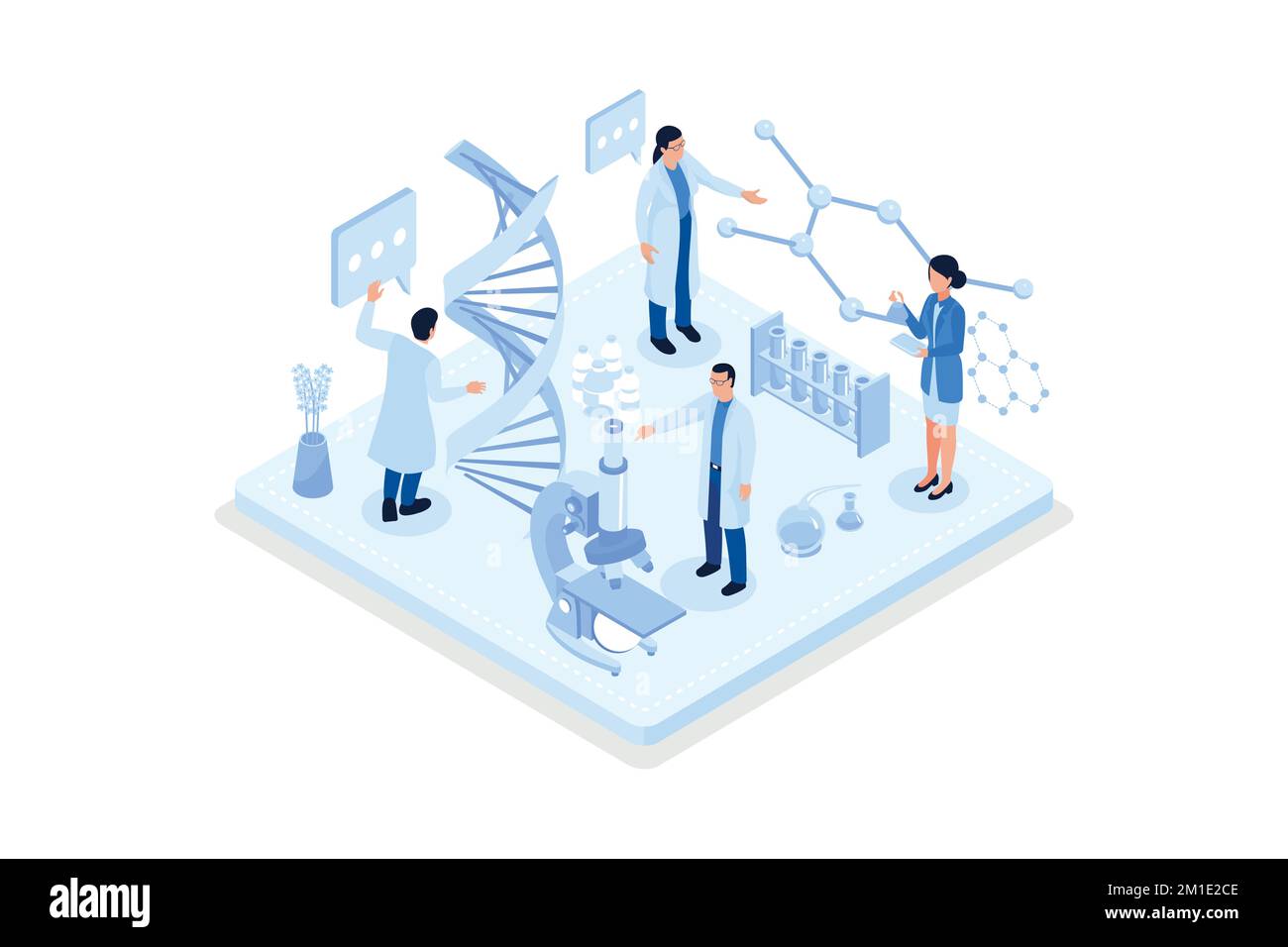Medical laboratory concept. Can use for web banner, infographics, hero images, isometric vector ...