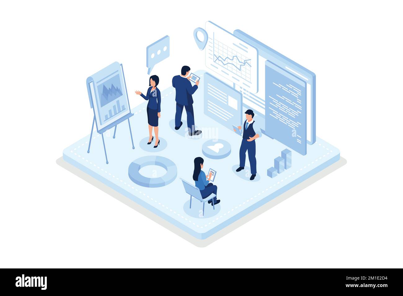 Augmented reality for banking concept. Can use for web banner, infographics, hero images ...