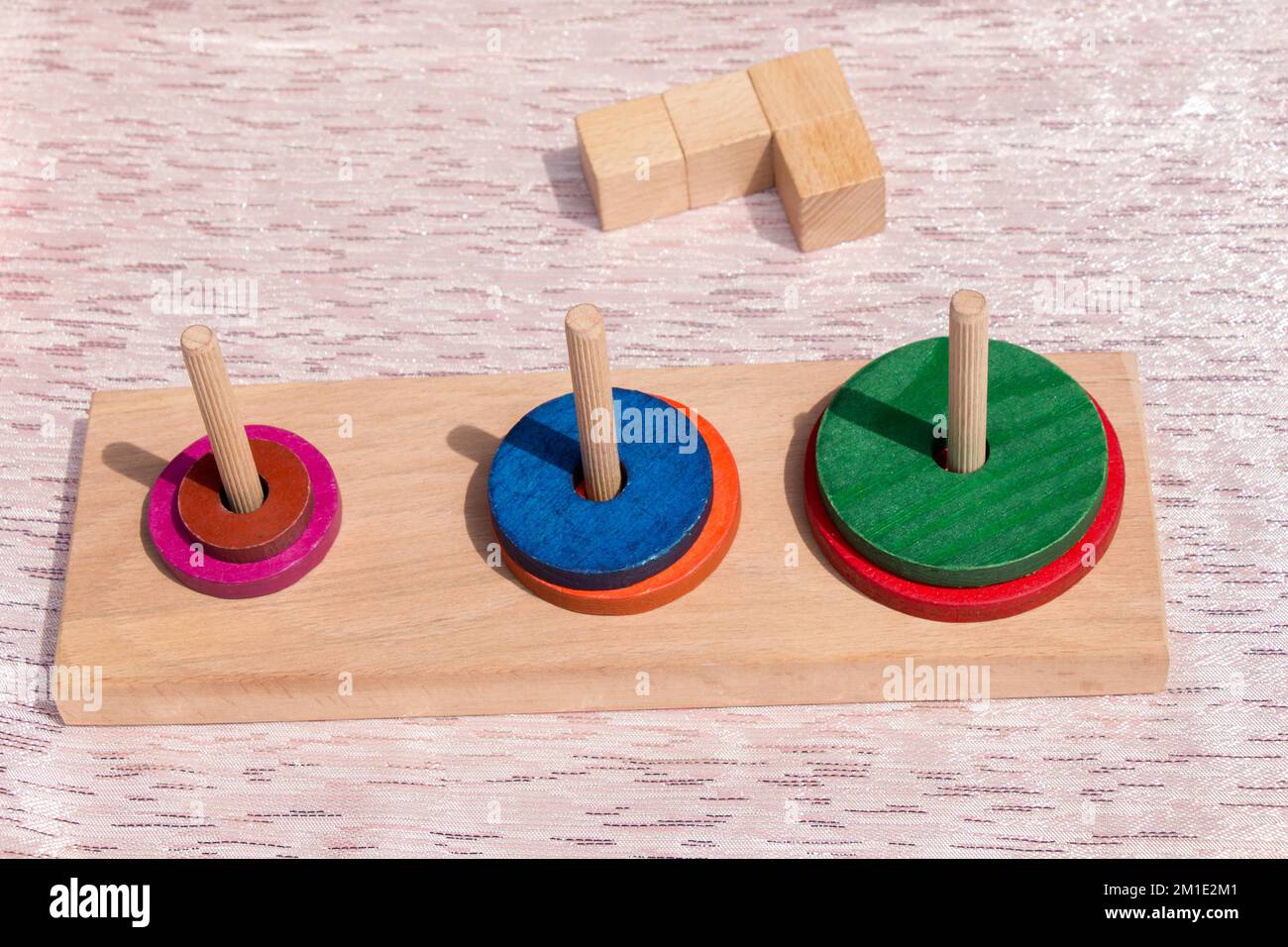 Wooden puzzle element hi-res stock photography and images - Alamy