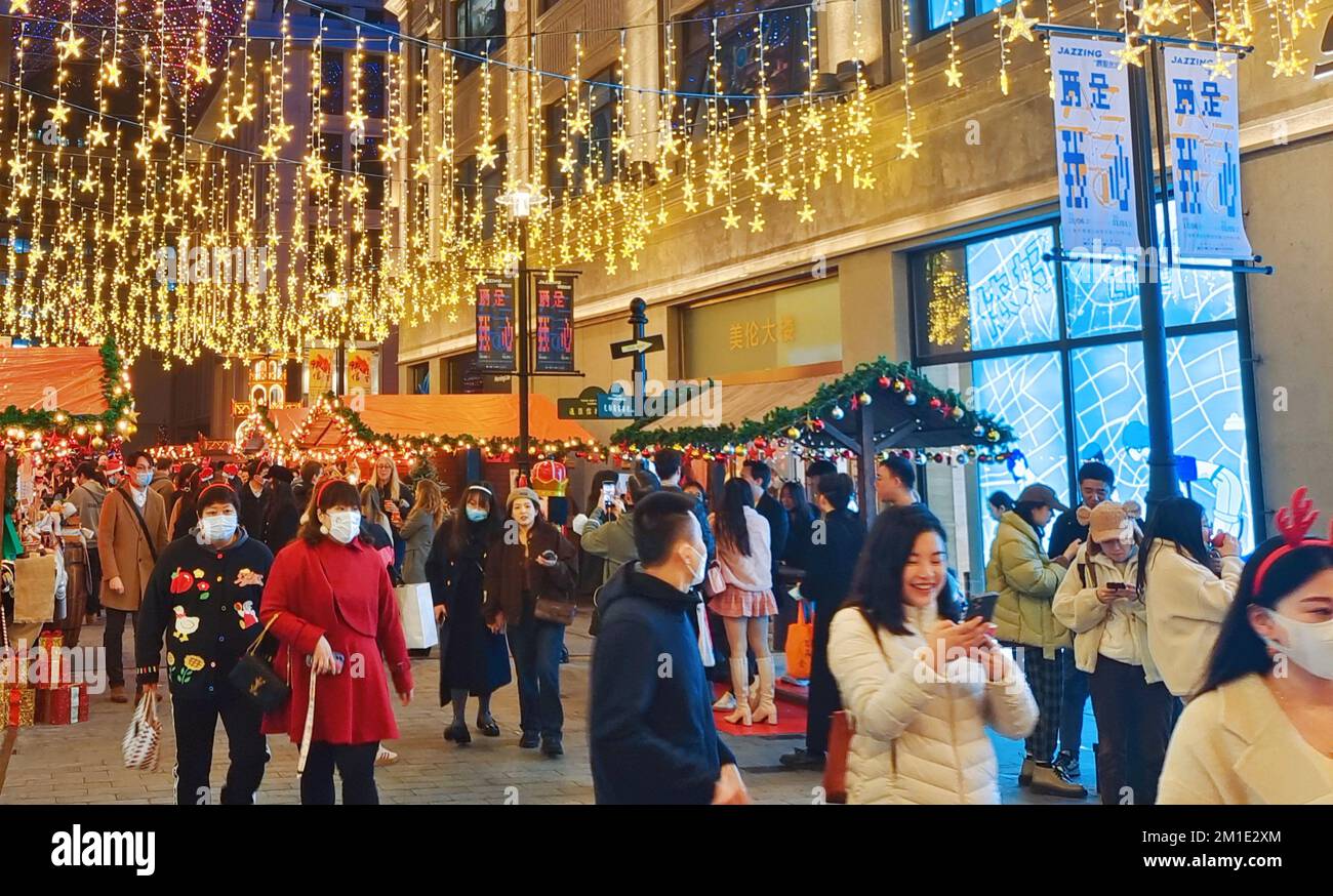 SHANGHAI, CHINA - DECEMBER 10, 2022 - A large number of people attend ...