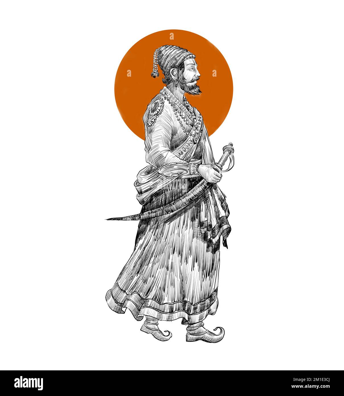 Silhouette Illustration of Chhatrapati Sivaji Maharaj, Indian Maratha ... Silhouette Illustration of Chhatrapati Sivaji Maharaj, Indian Maratha ...