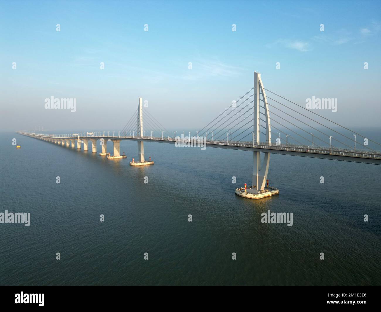 Aerial photo shows the Zhuhai section of the Hong Kong–Zhuhai–Macau ...
