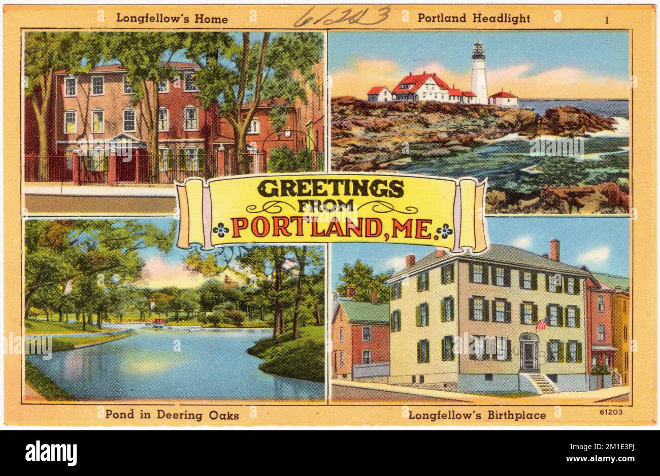 Greetings from Portland, Me. , Tichnor Brothers Collection, postcards ...