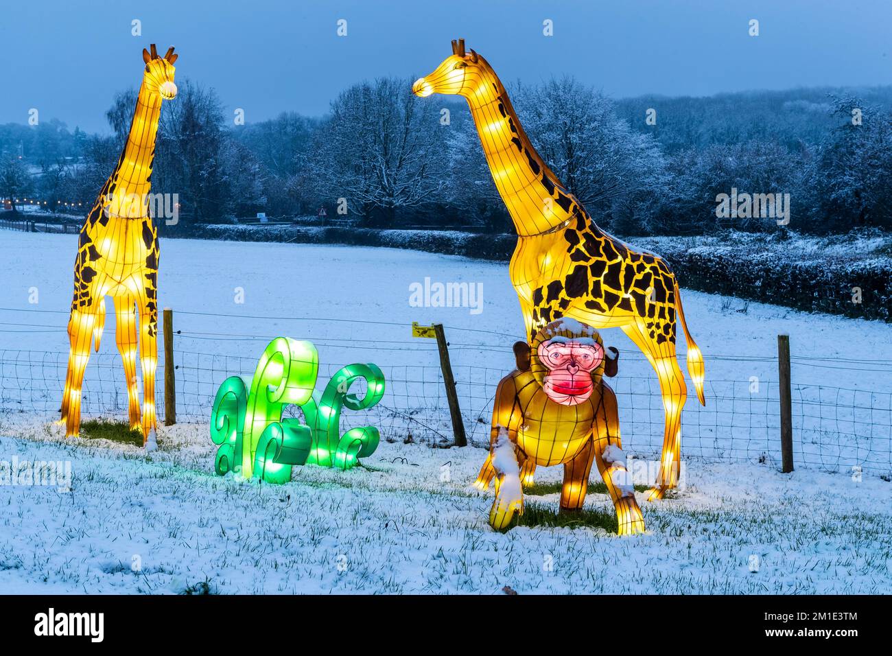 Christmas at Perrygrove Railway, Coleford Stock Photo - Alamy