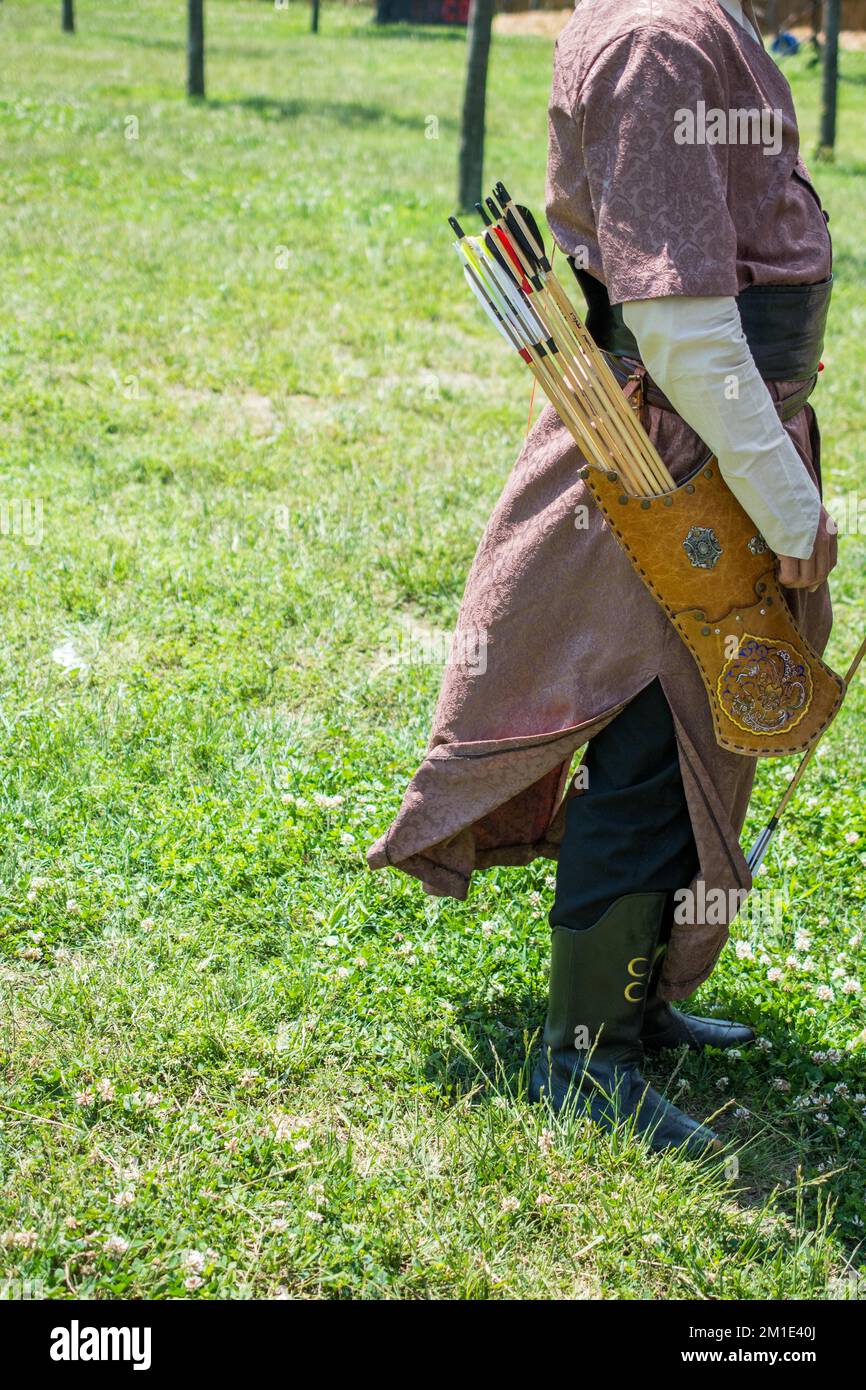 Wooden archer hi-res stock photography and images - Alamy