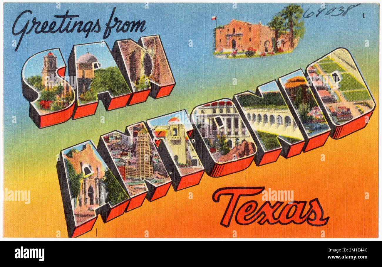 Greetings from San Antonio, Texas , Tichnor Brothers Collection ...
