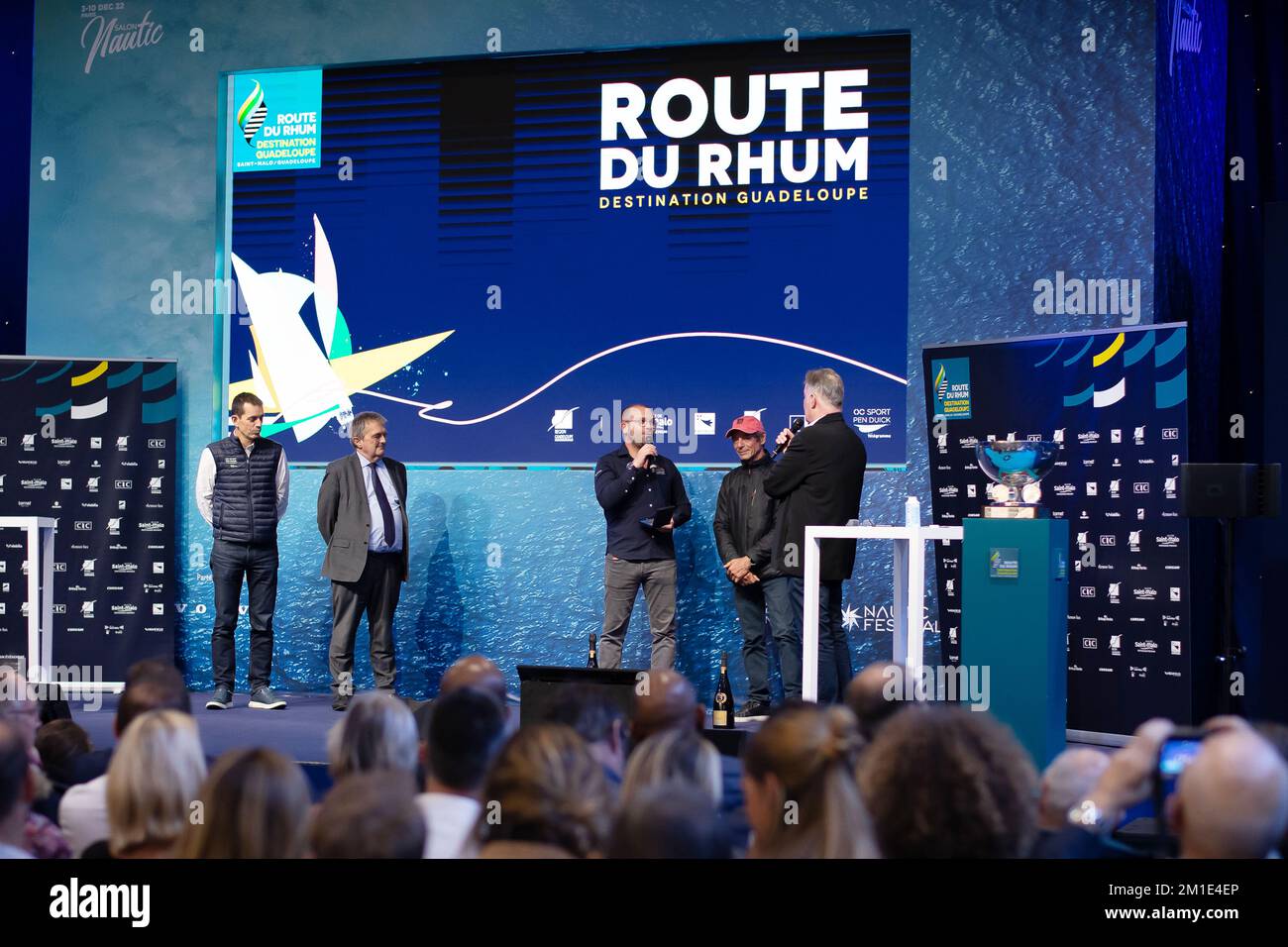 RHUM MULTI, Loic ESCOFFIER winner during the Prize Giving of the Route ...