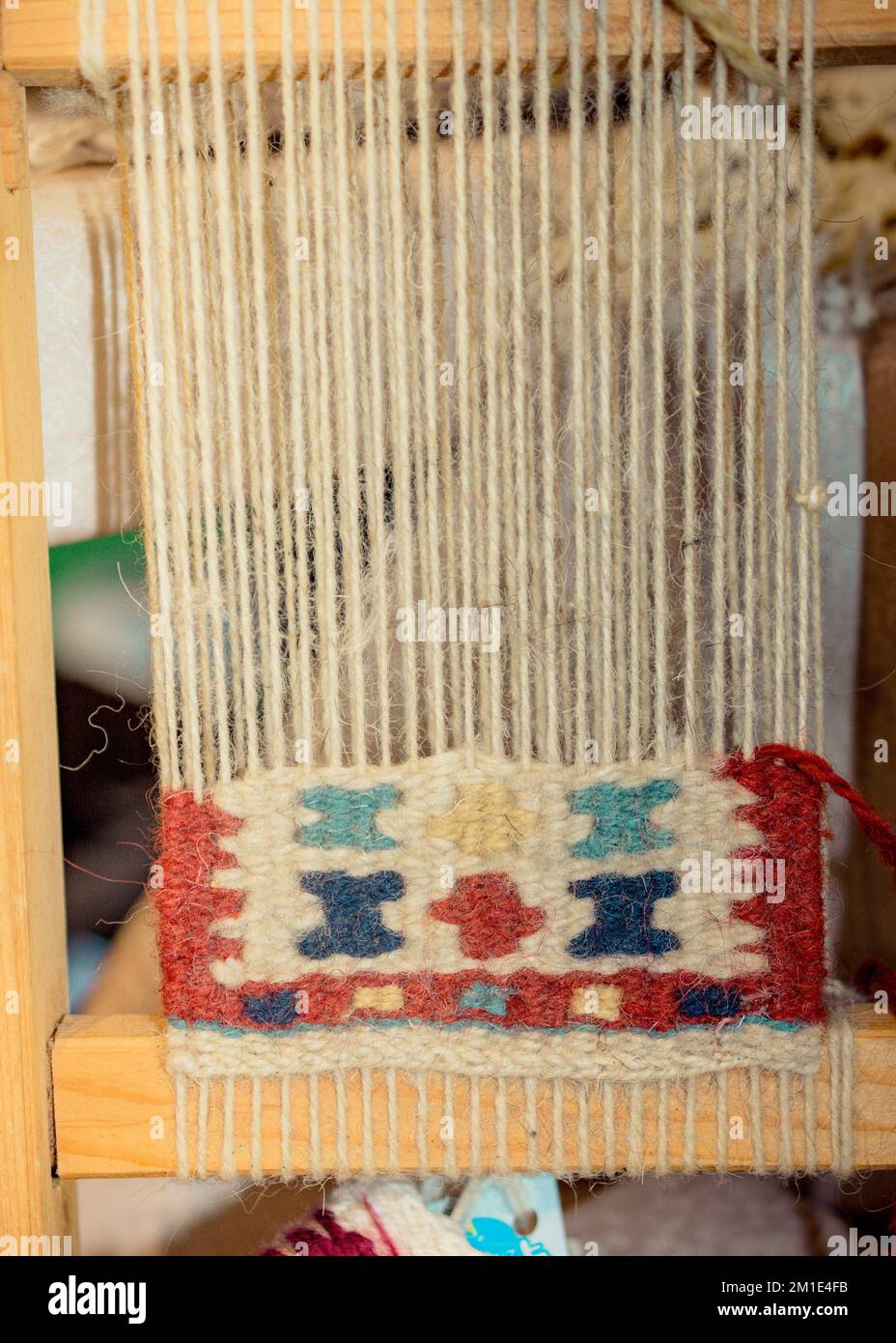 Carpet of traditional types made on a loom Stock Photo - Alamy