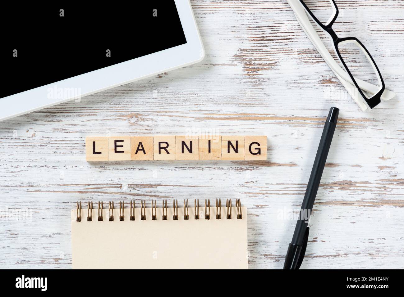 Learning and development concept with letters Stock Photo - Alamy