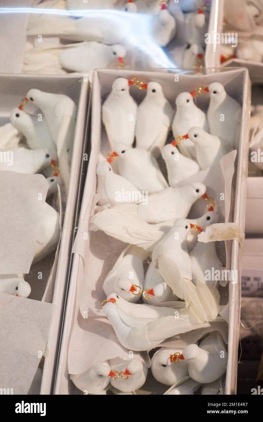 Artificial bird made out of colored handicrafts elements Stock Photo ...