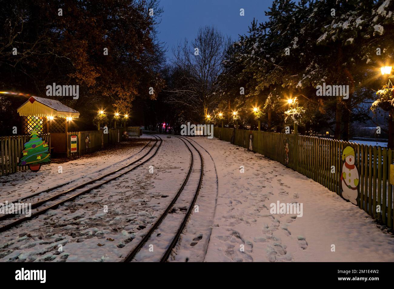 Christmas at Perrygrove Railway, Coleford Stock Photo - Alamy