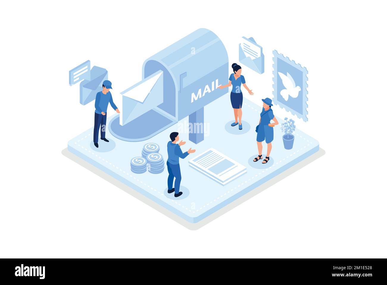 Mail marketing concept Stock Vector Images - Alamy