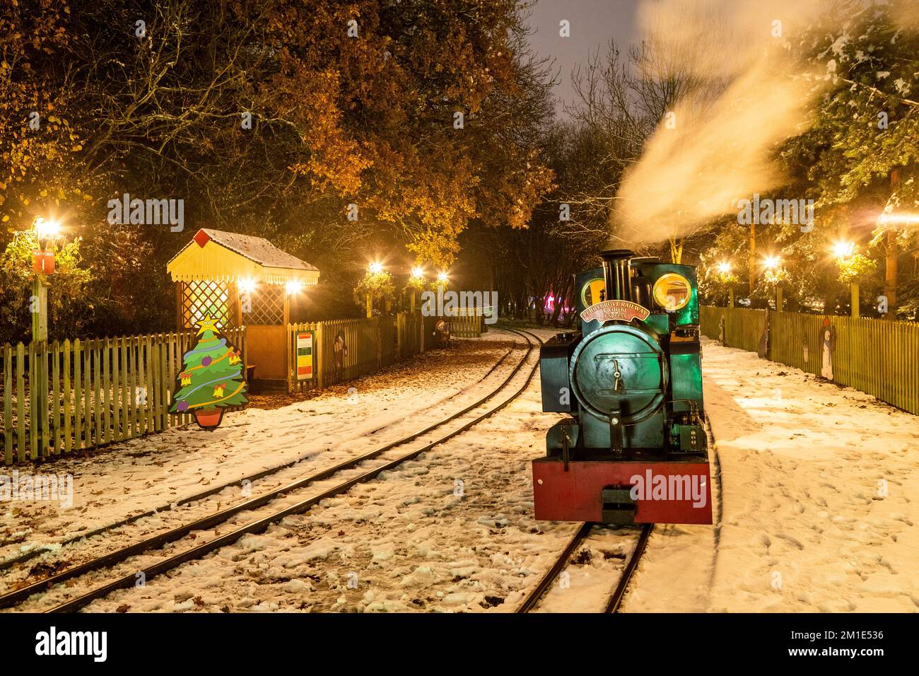 Christmas at Perrygrove Railway, Coleford Stock Photo - Alamy