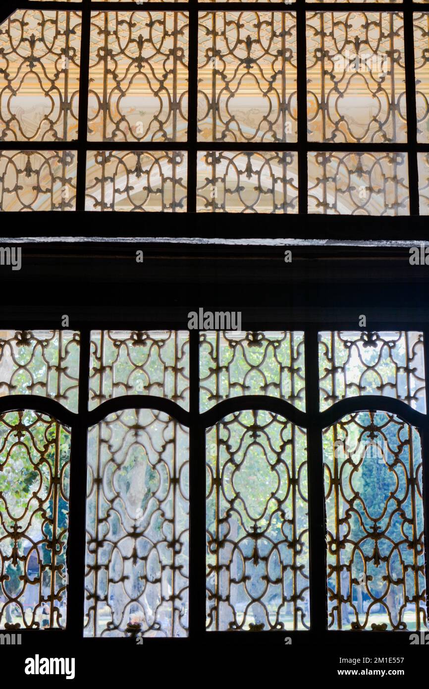 Old window Architecture from the Ottoman times In Istanbul Stock Photo ...