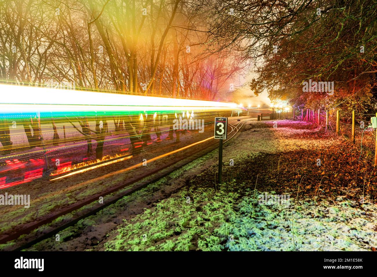 Christmas at Perrygrove Railway, Coleford Stock Photo - Alamy