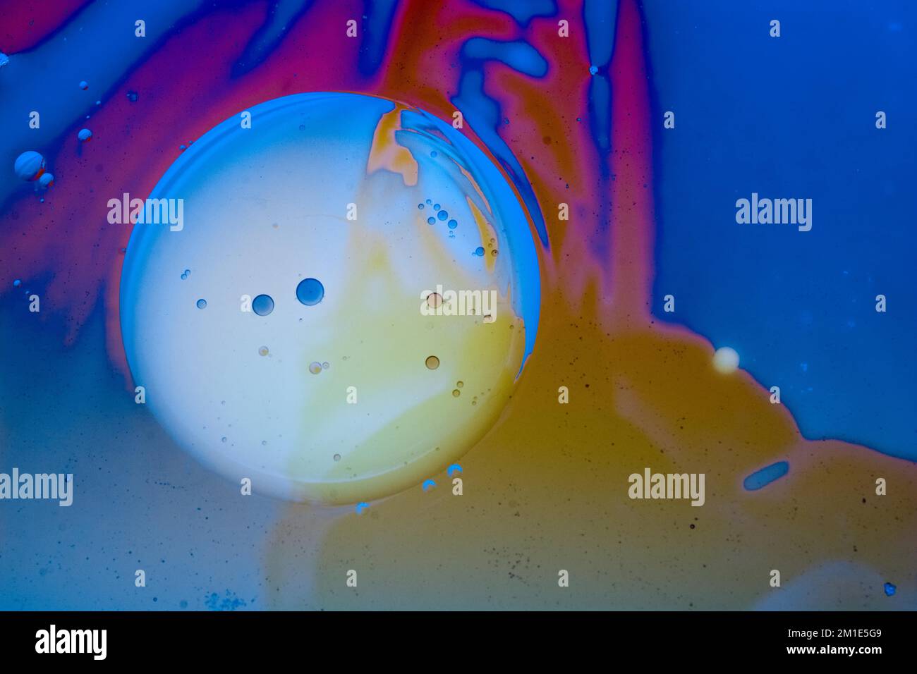 Colorful water bubles on water as abackground Stock Photo - Alamy
