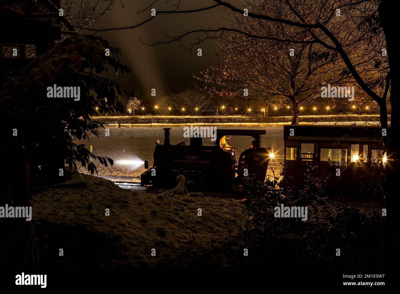 Christmas at Perrygrove Railway, Coleford Stock Photo - Alamy