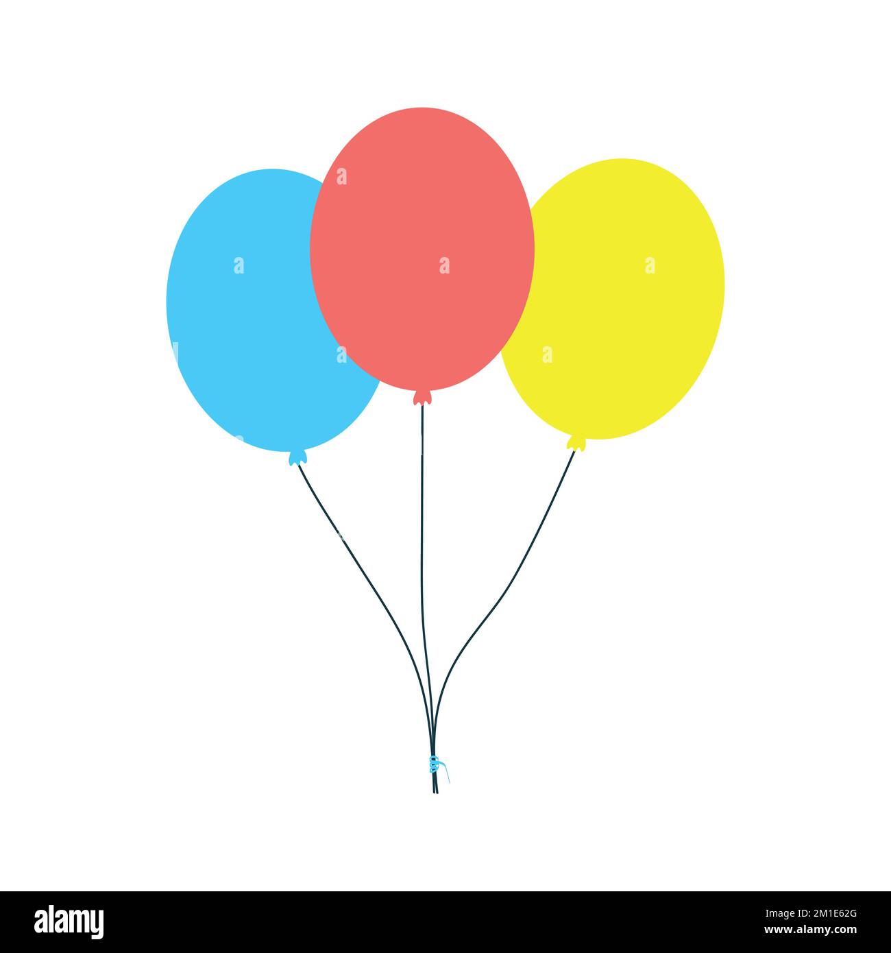 Three flying balloons Stock Vector Images - Alamy