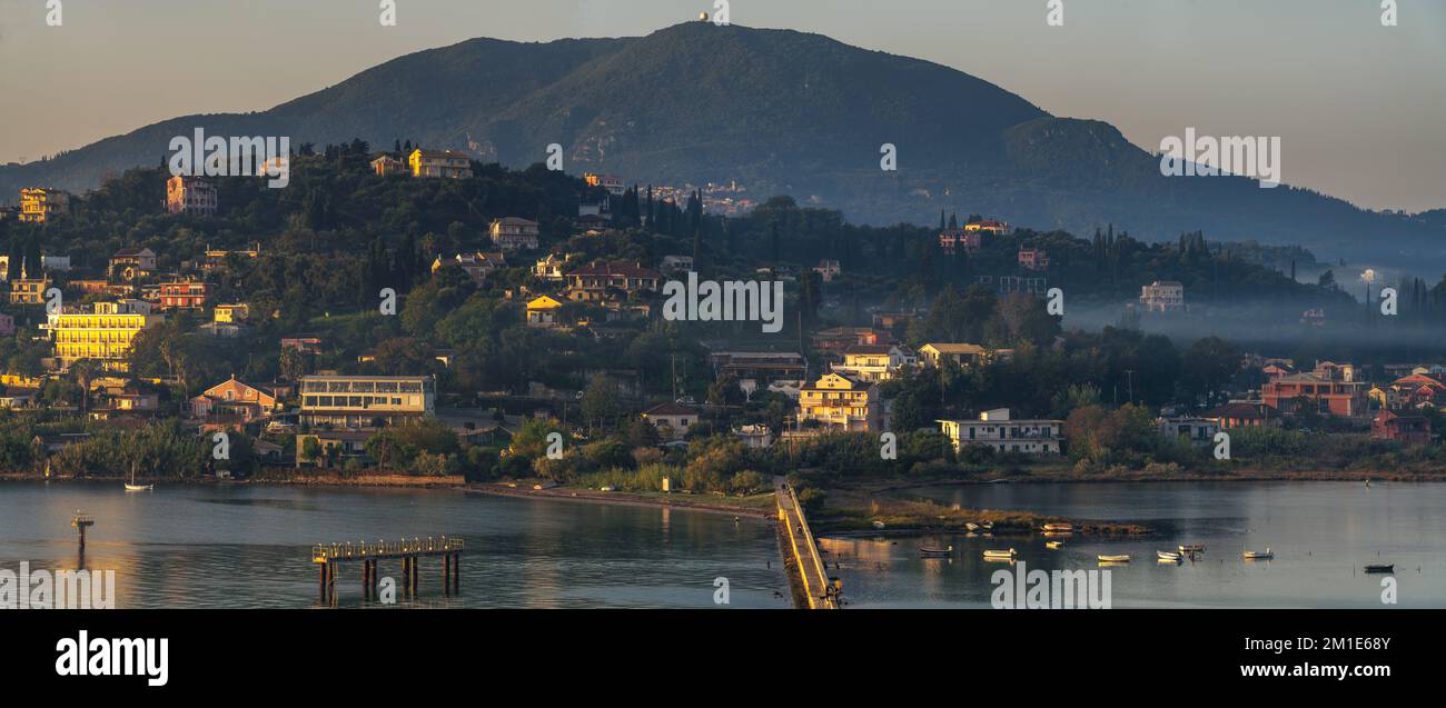 Approach to the airport runway in Corfu,Greece Stock Photo - Alamy