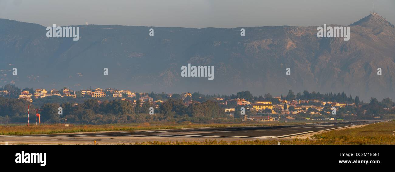 Airport runway corfu greece hi-res stock photography and images - Alamy