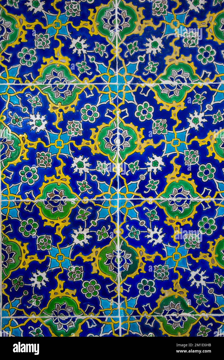 Ottoman time Turkish Tiles with patterns Stock Photo - Alamy