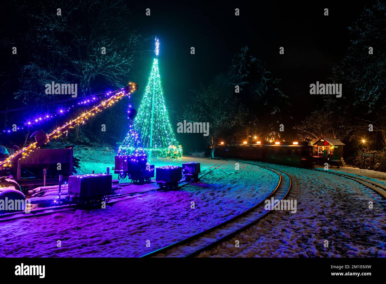 Christmas at Perrygrove Railway, Coleford Stock Photo - Alamy