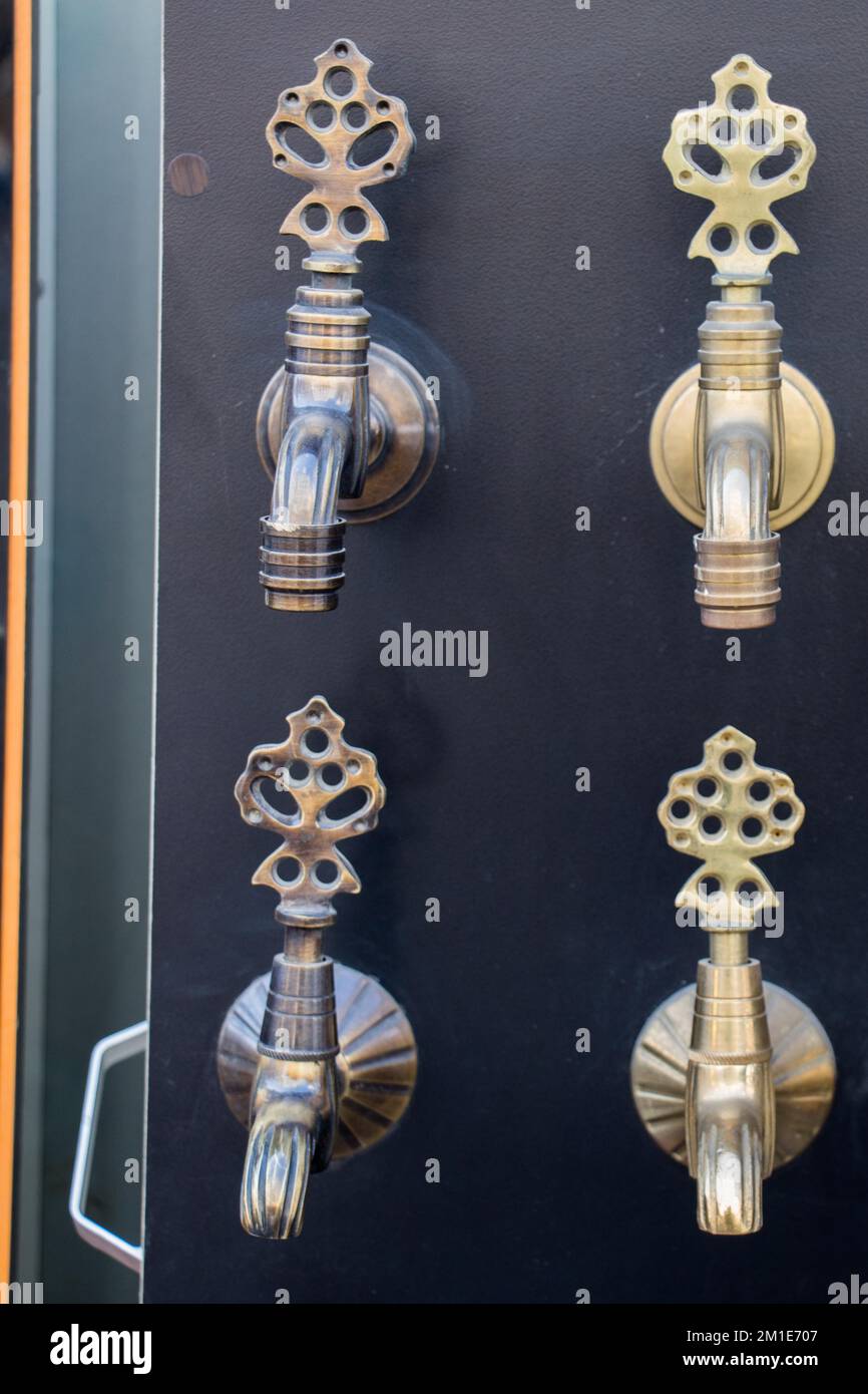 Turkish Ottoman style water tap examples Stock Photo - Alamy