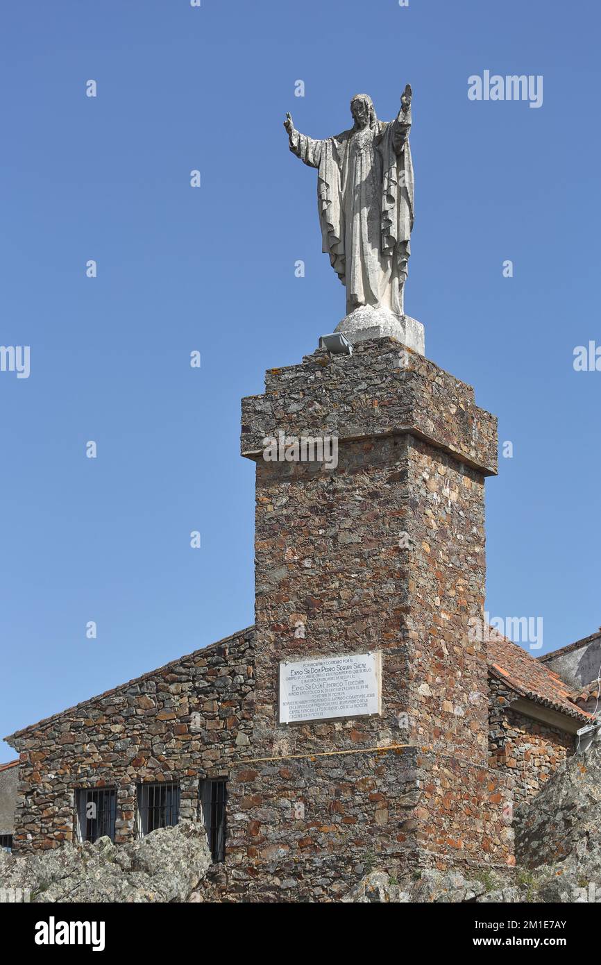 Statue with Jesus on Stone, Statue of Jesus, Virgen de la Montana ...