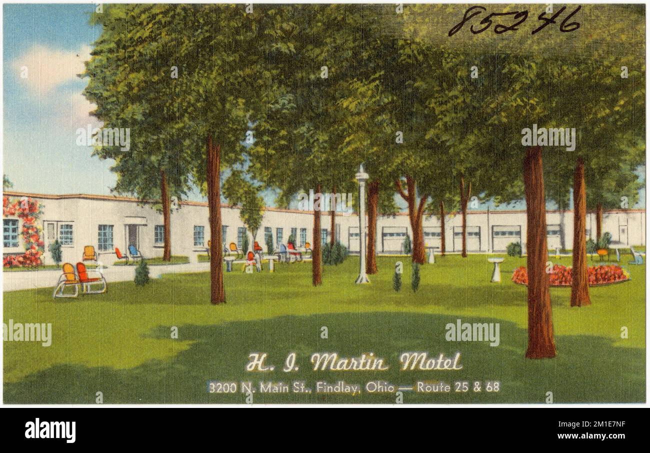 H. L. Martin Motel, 3200 N. Main St., Findlay, Ohio -- Route 25 & 68 ...