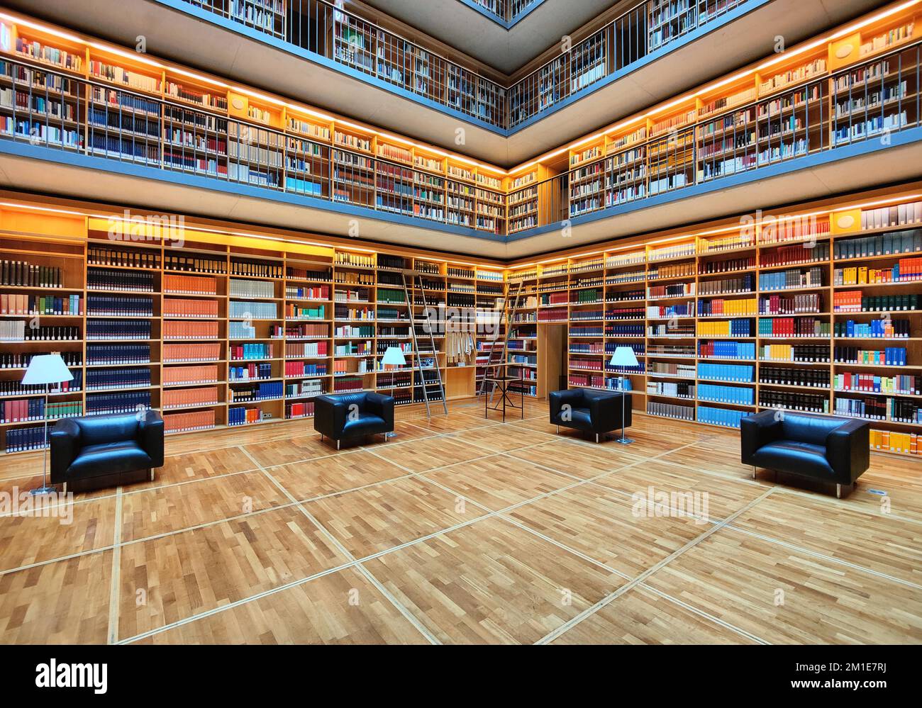 Interior view of the book cube, extension of the Duchess Anna Amalia ...