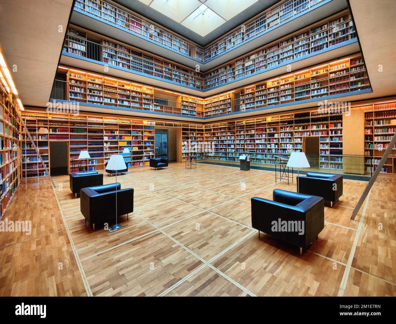 Interior view of the book cube, extension of the Duchess Anna Amalia ...