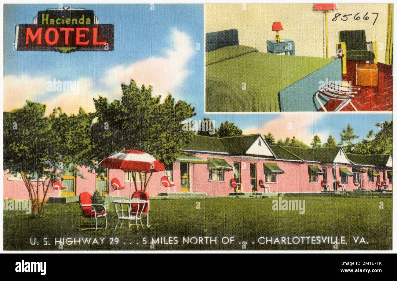 Hacienda Motel, U.S. Highway 29... 5 miles north of... Charlottesville ...