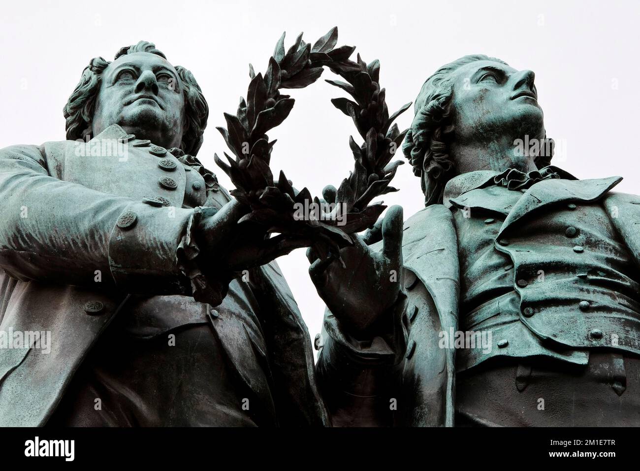 Doppelstandbild Goethe-Schiller-Denkmal von Ernst Rietschel, Friedrich ...