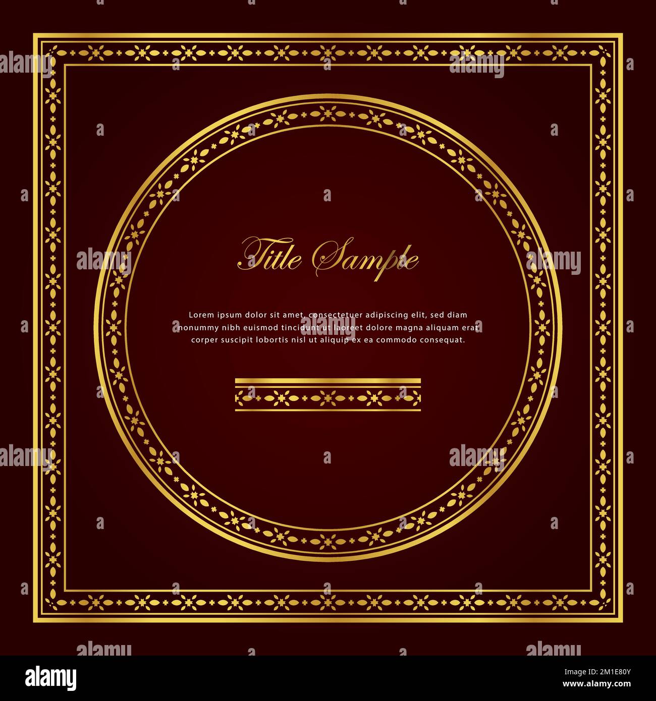 Luxury golden square and round frame set Stock Vector Image & Art - Alamy