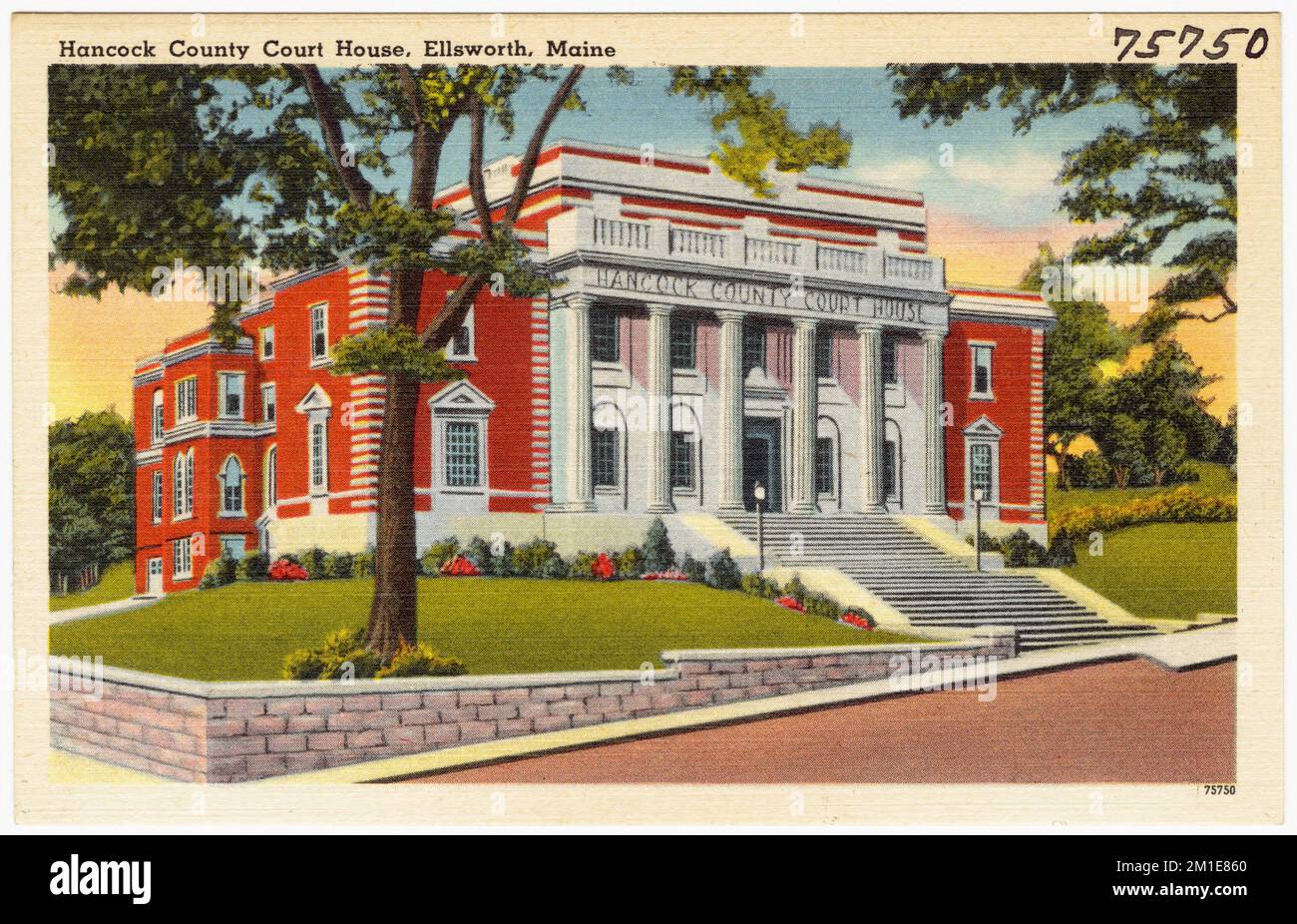 Hancock County Court House, Ellsworth, Maine , Courthouses, Tichnor ...