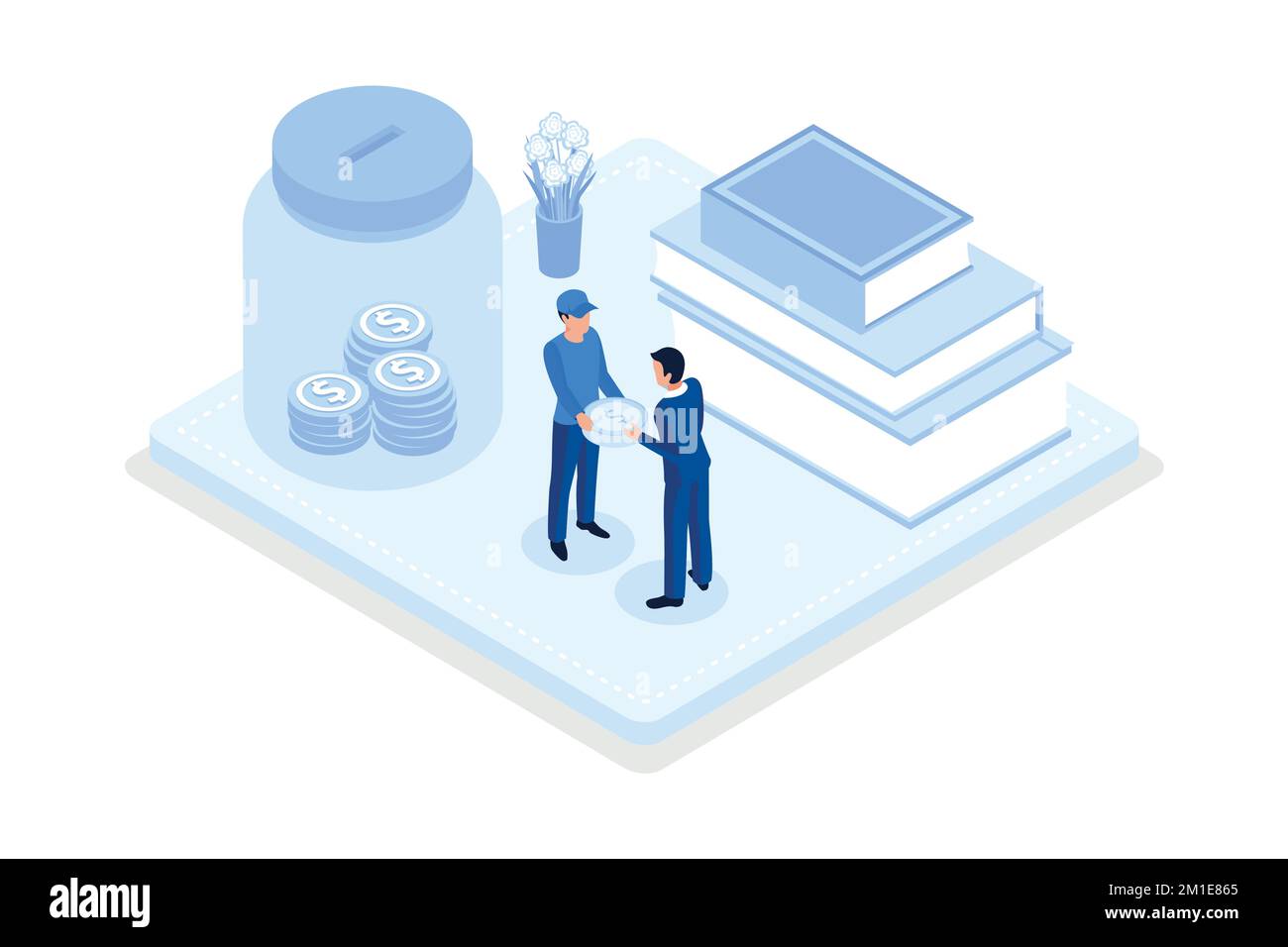 Finance and education, isometric vector modern illustration Stock ...