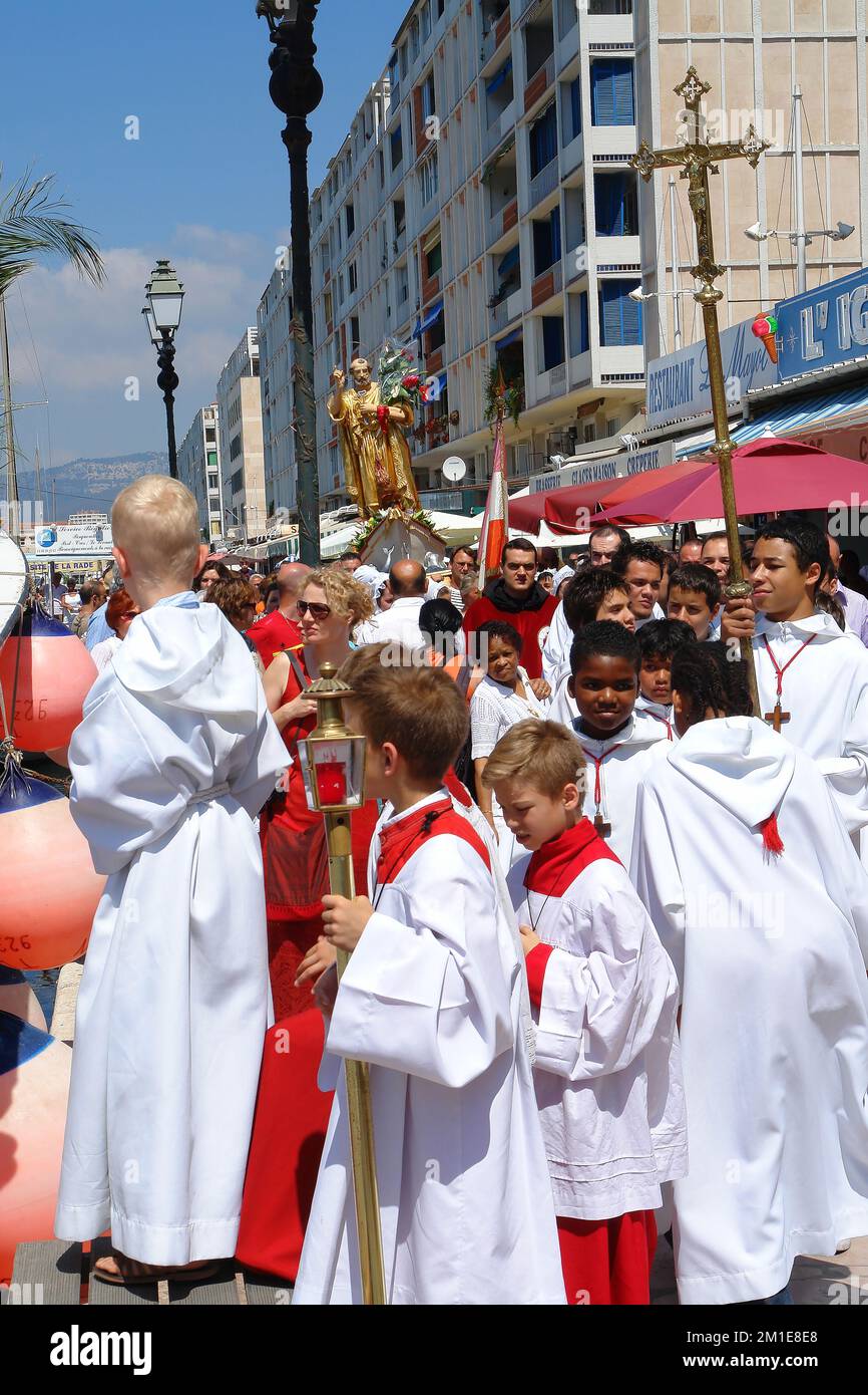 Blessing of St. Peter of Fishermen in Toulon 32 Stock Photo - Alamy