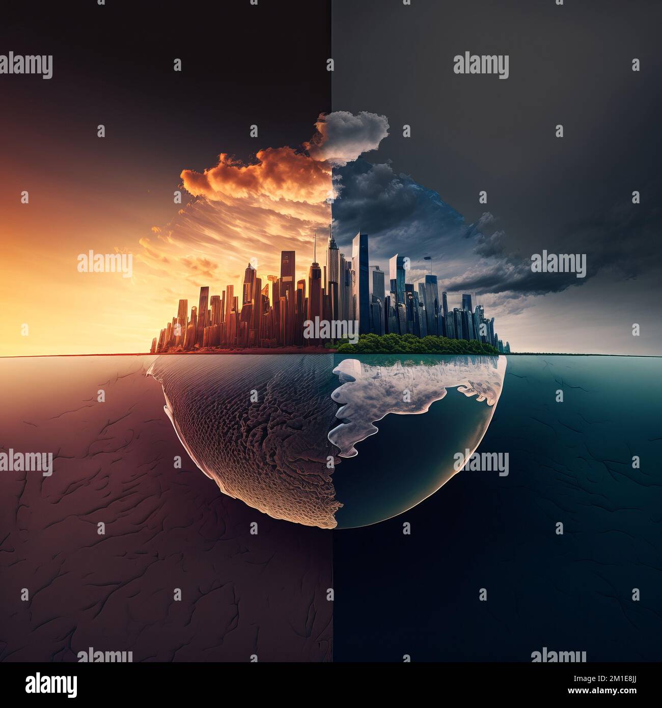 Global temperature world map hi-res stock photography and images - Alamy