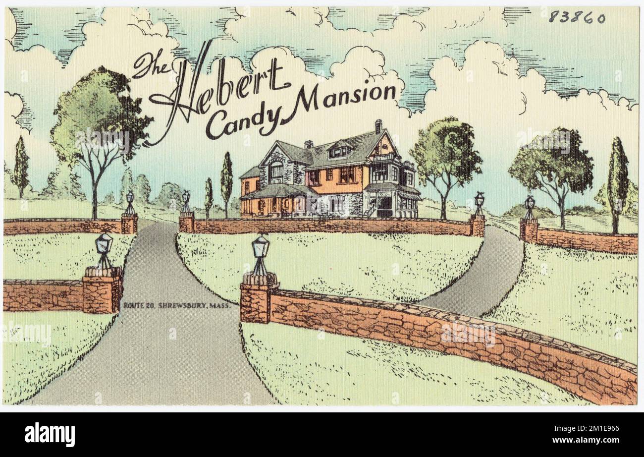 The Hebert Candy Mansion. Route 20, Shrewsbury, Mass. , Mansions ...