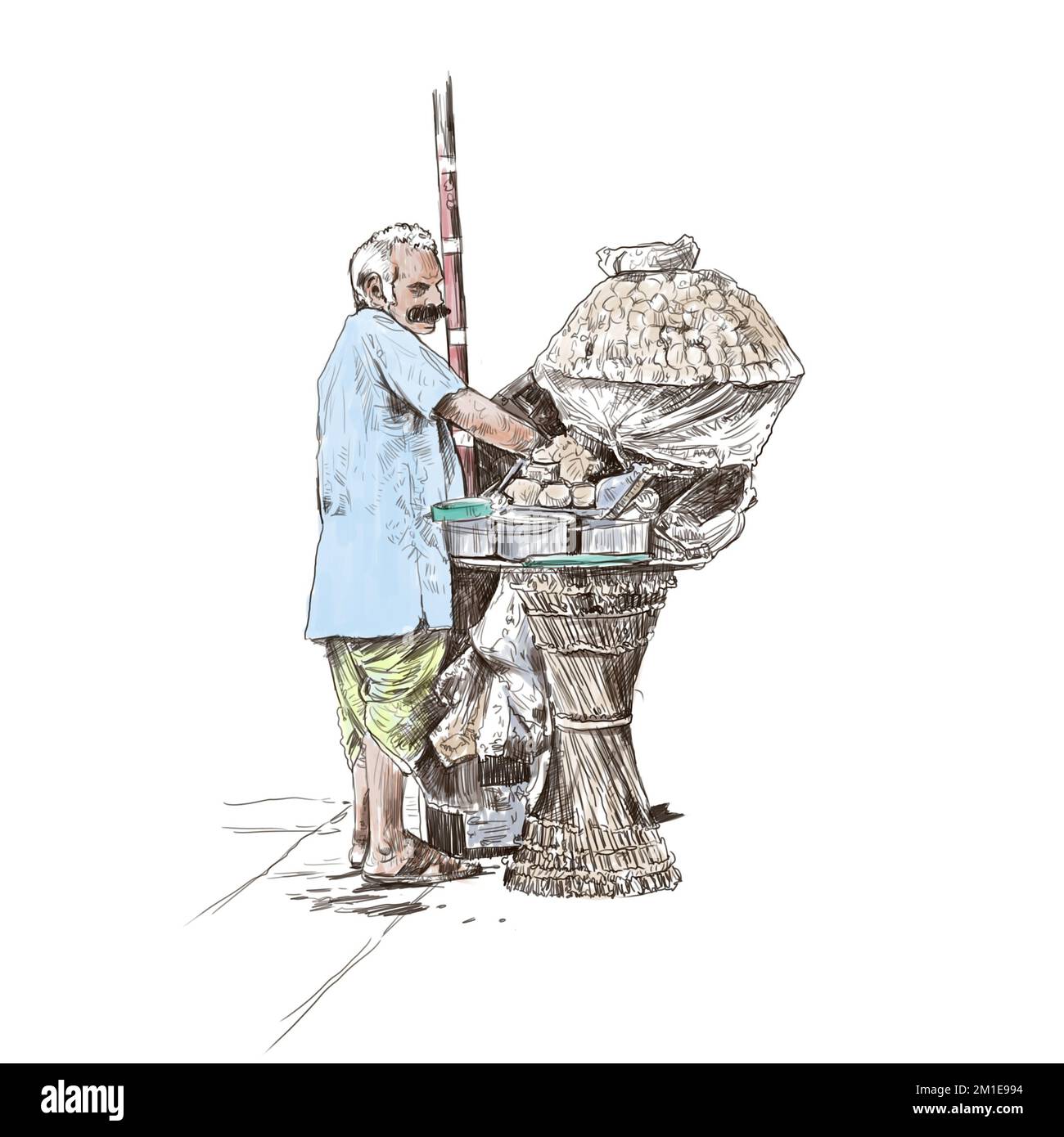 Delhi chat Cut Out Stock Images & Pictures - Alamy