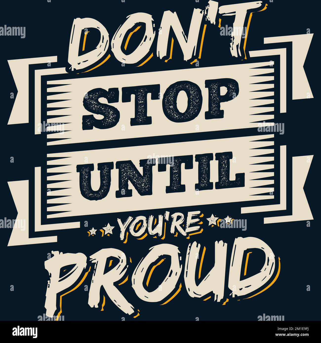 Motivational And Inspirational Typography Quote Design Stock Vector